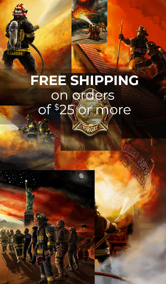 Firefighter Art | Firefighting Artwork by Allan Albaitis | Fire Artist